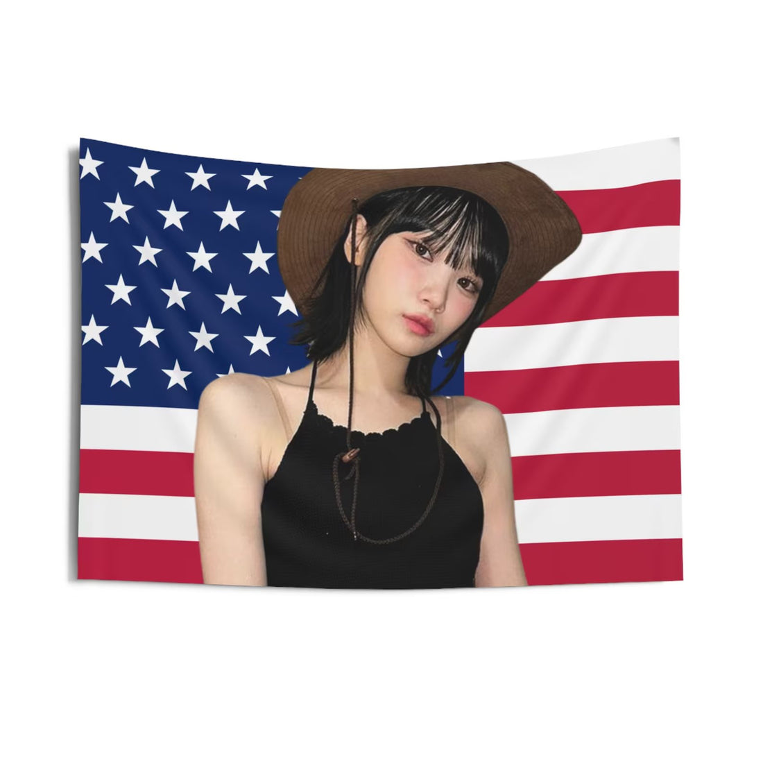 Le Sserafim Chaewon American Flag Tapestry – idollookbook