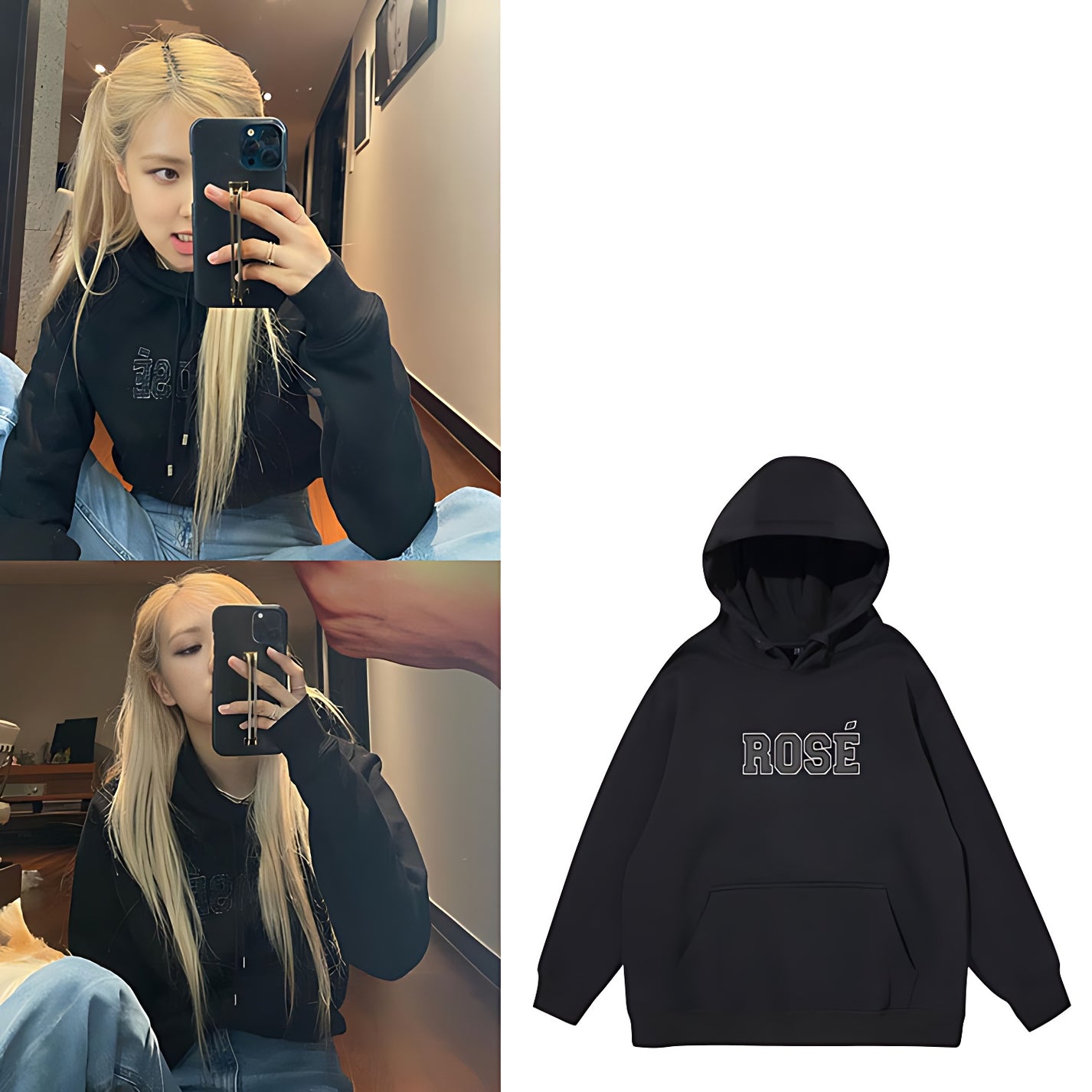 Blackpink Rose Hoodie – idollookbook